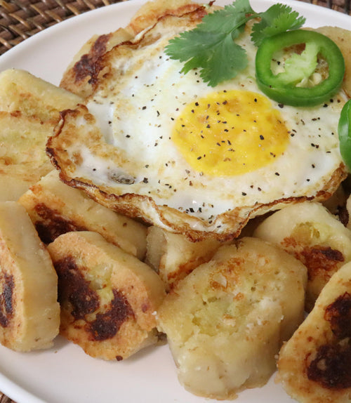 CHEESE TAMALE HASH & EGG – Del Real Foods